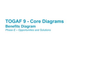 Togaf 9 template benefits diagram | PPT