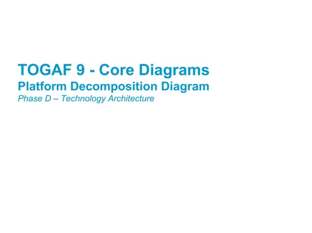 Togaf 9 template platform decomposition diagram | PPT