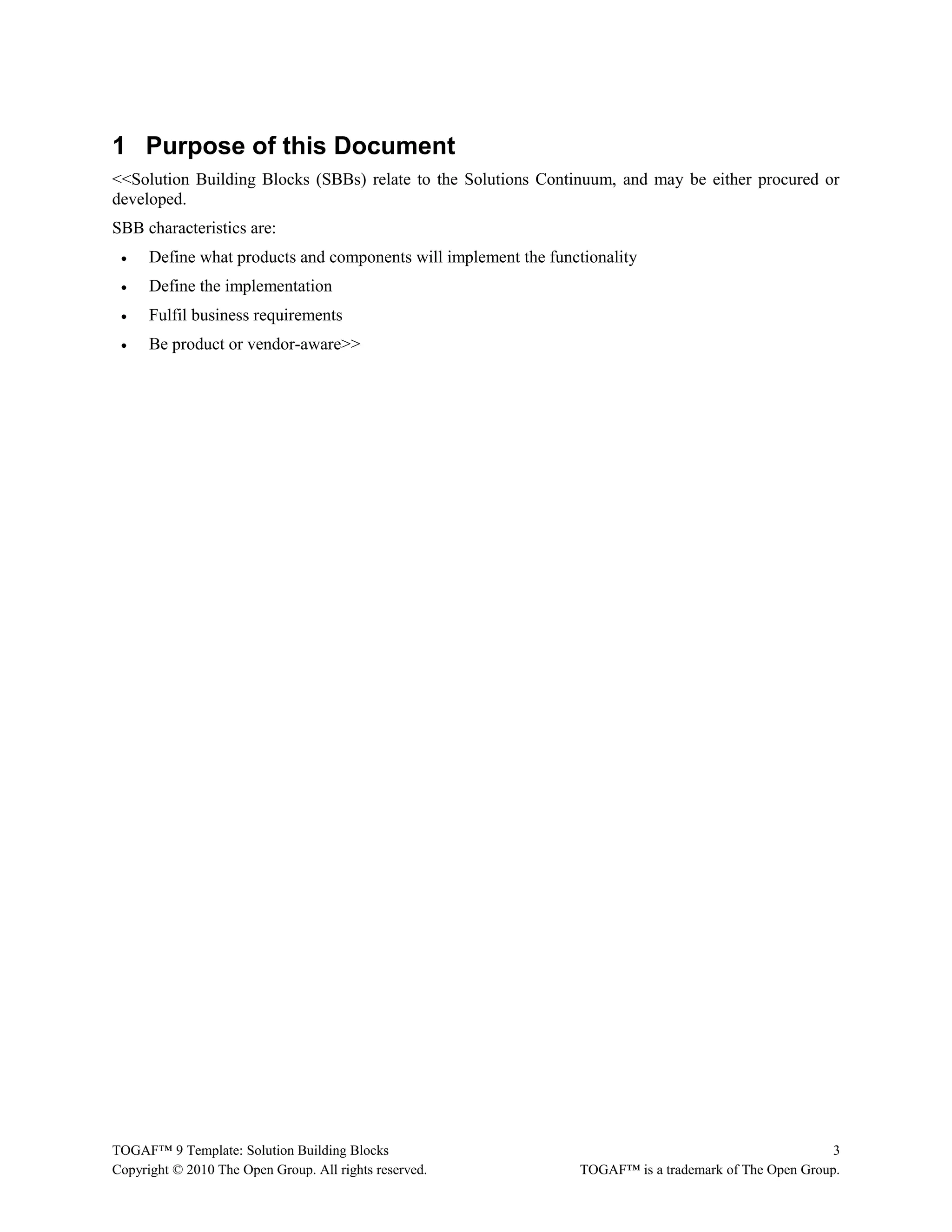 Togaf 9 template solution building blocks | DOC