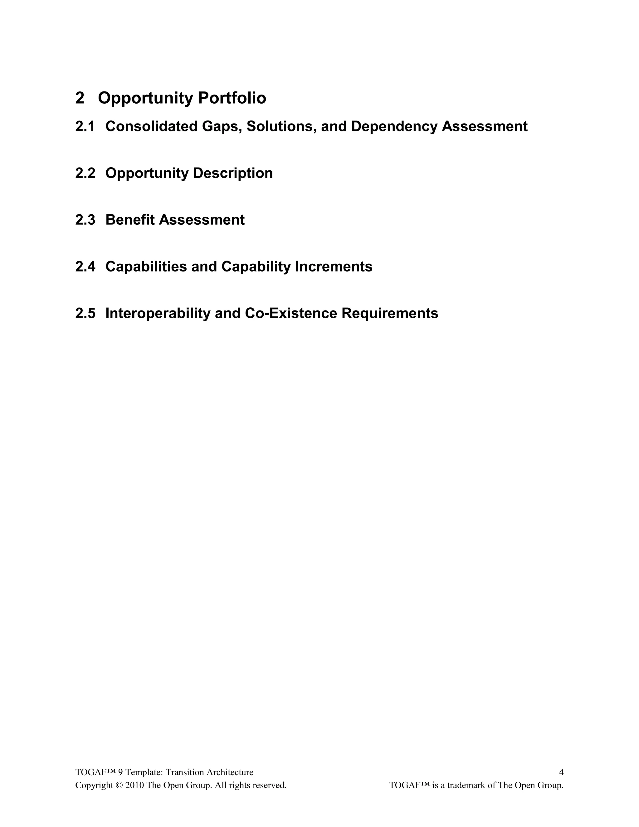 Togaf 9 template transition architecture | DOC