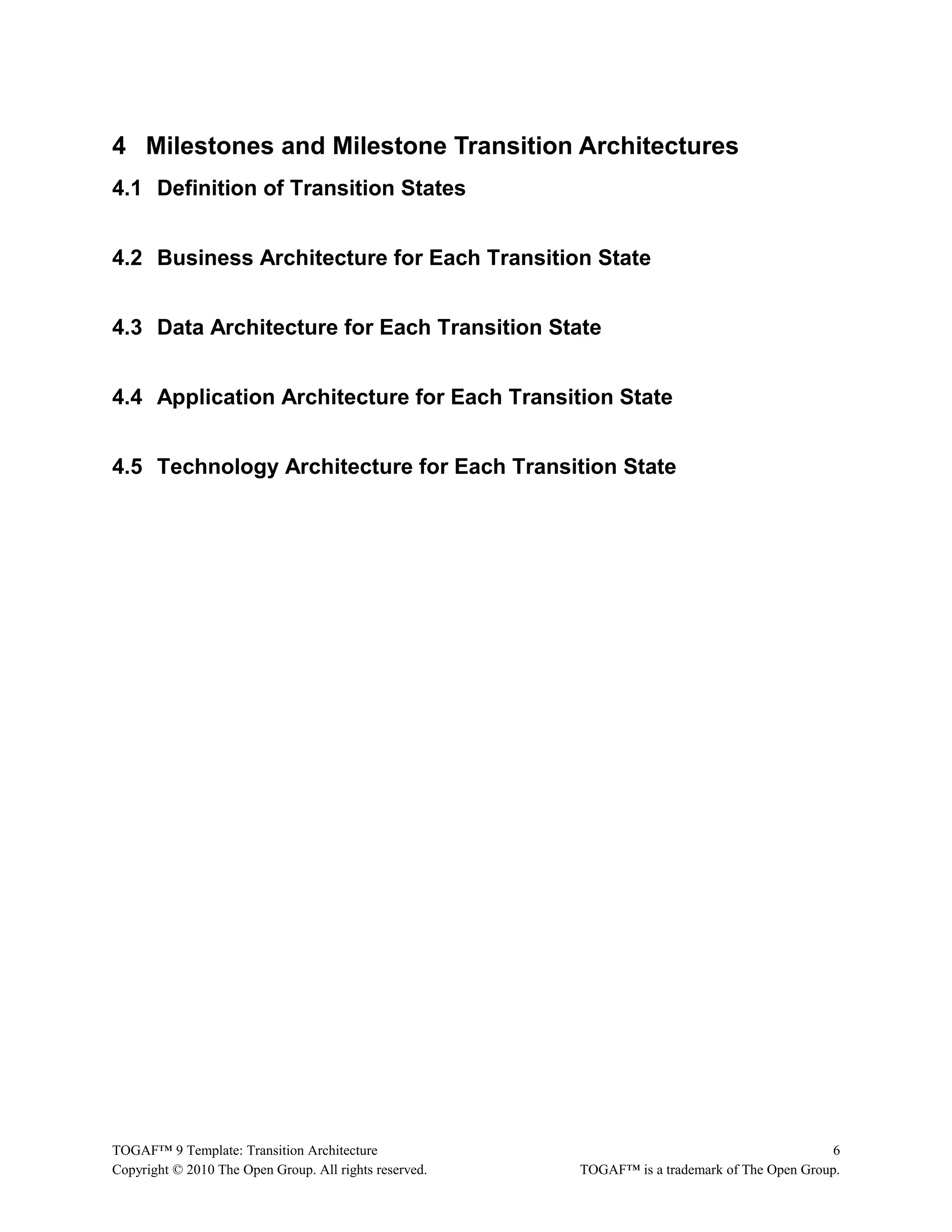Togaf 9 template transition architecture | DOC