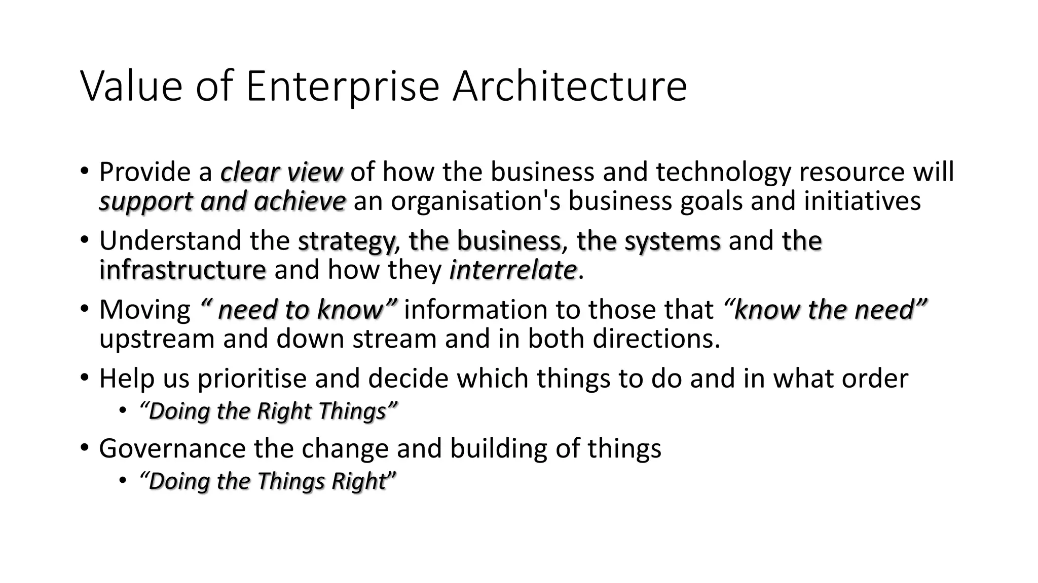 Togaf – an overview of enterprise architecture | PPTX