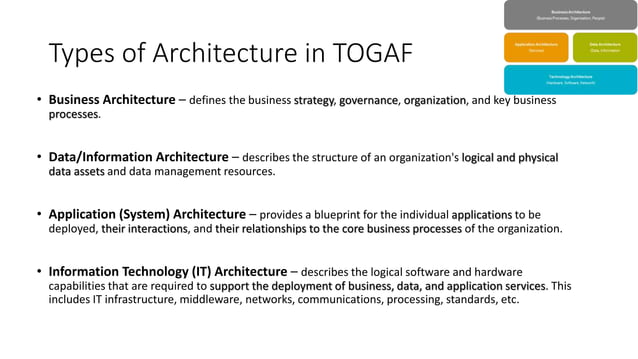 Togaf – an overview of enterprise architecture | PPTX | Business ...