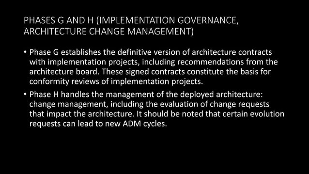 Togaf – architecture development method (adm) | PPTX