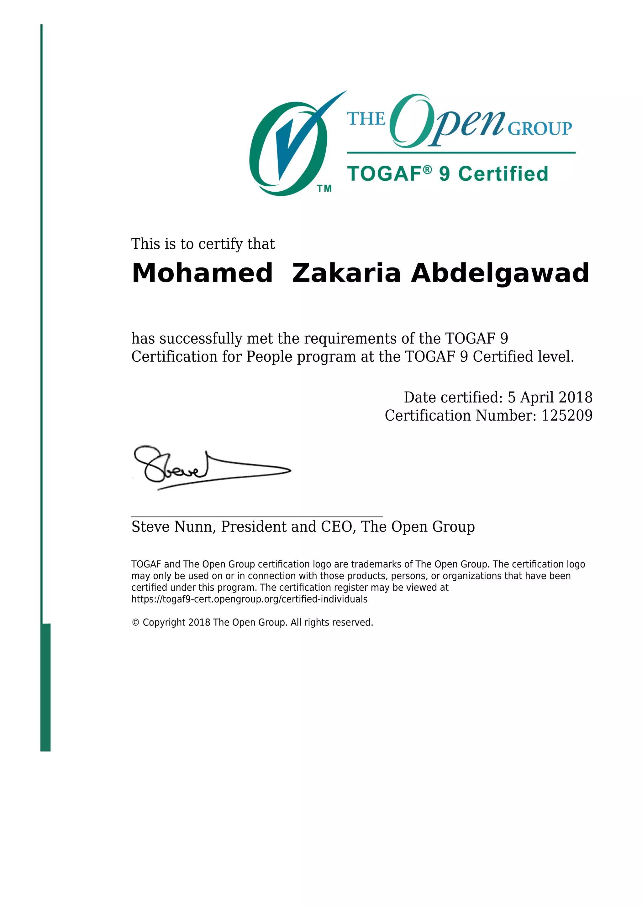 Togaf certified | PDF | Business and Finance