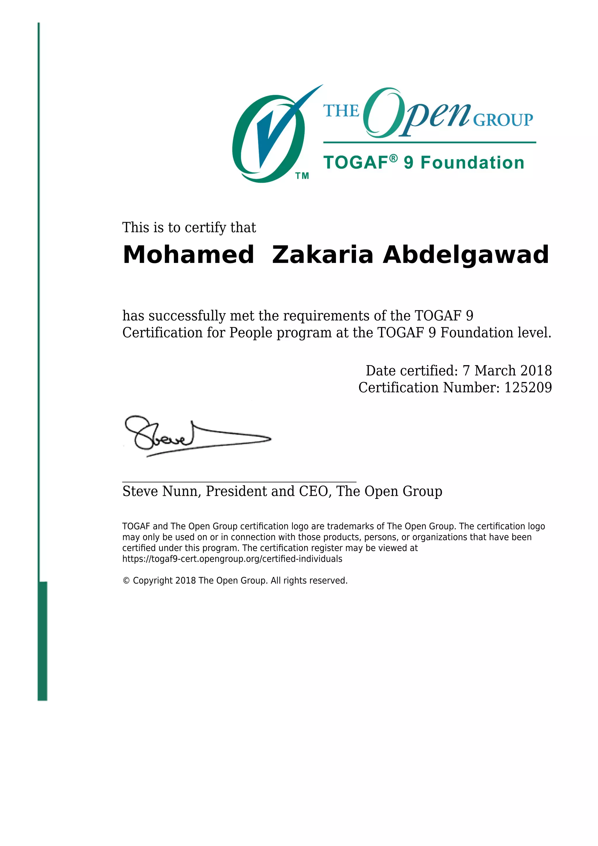 Togaf foundation | PDF