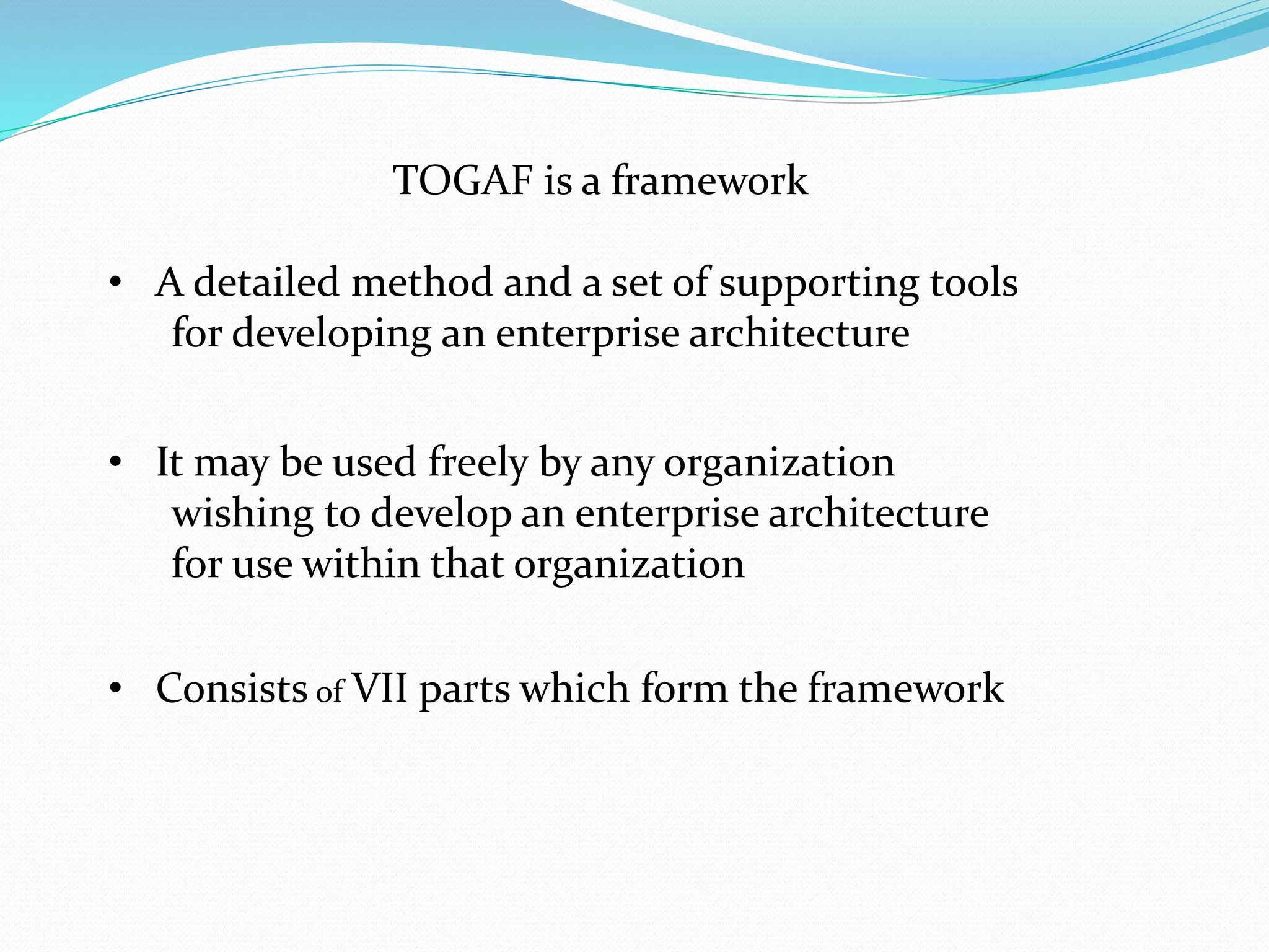 Introduce TOGAF in your organization - sample | PPTX | Business ...