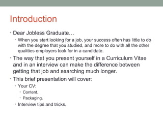 Toga week 2012 cvs interviews | PPT