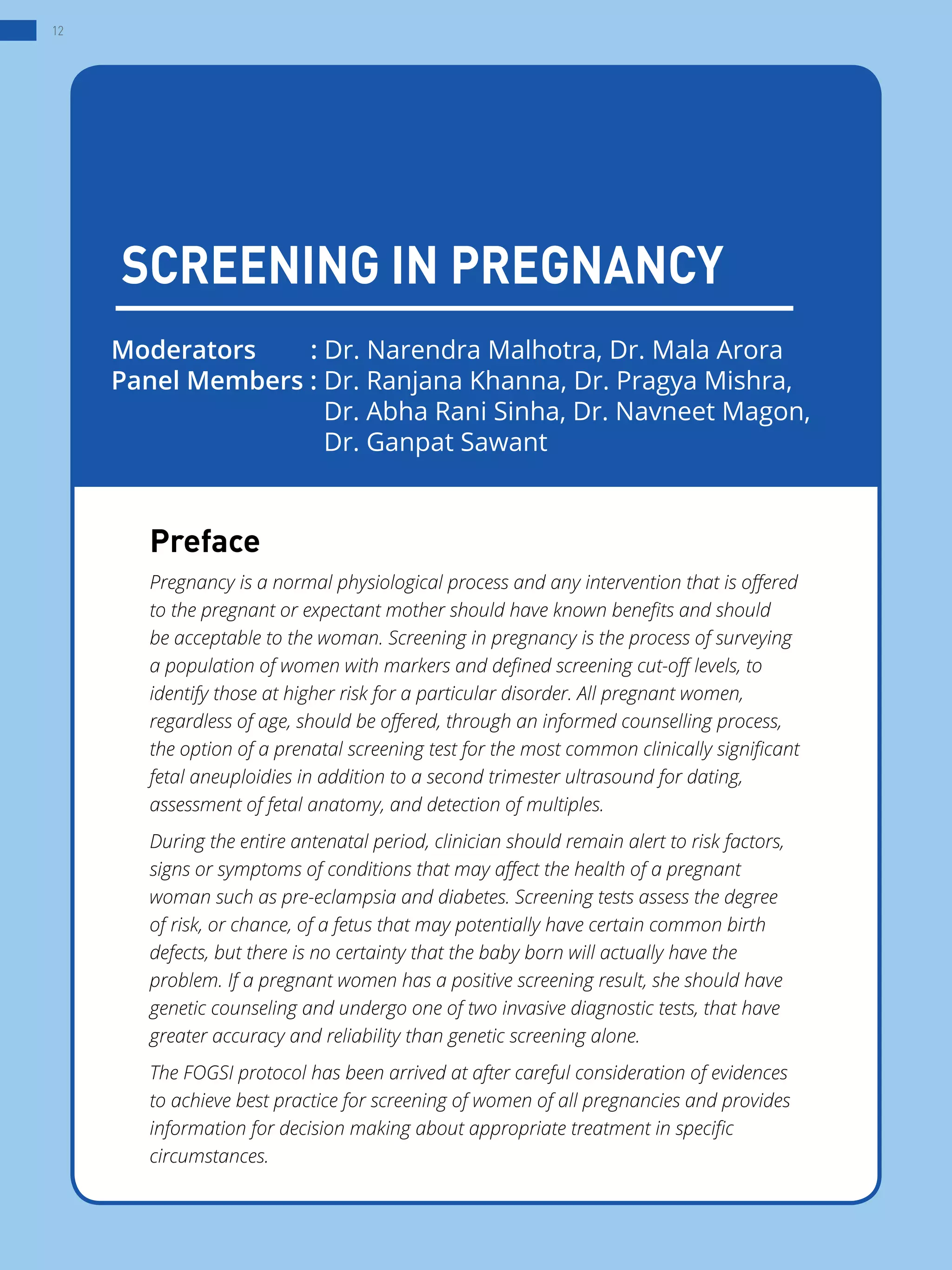 ANTENATAL SCREENING ALGORITHM | PDF