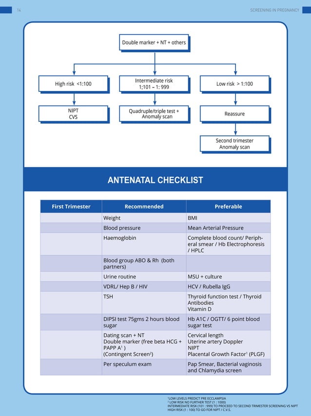 ANTENATAL SCREENING ALGORITHM | PDF | Pregnancy | Reproductive Health