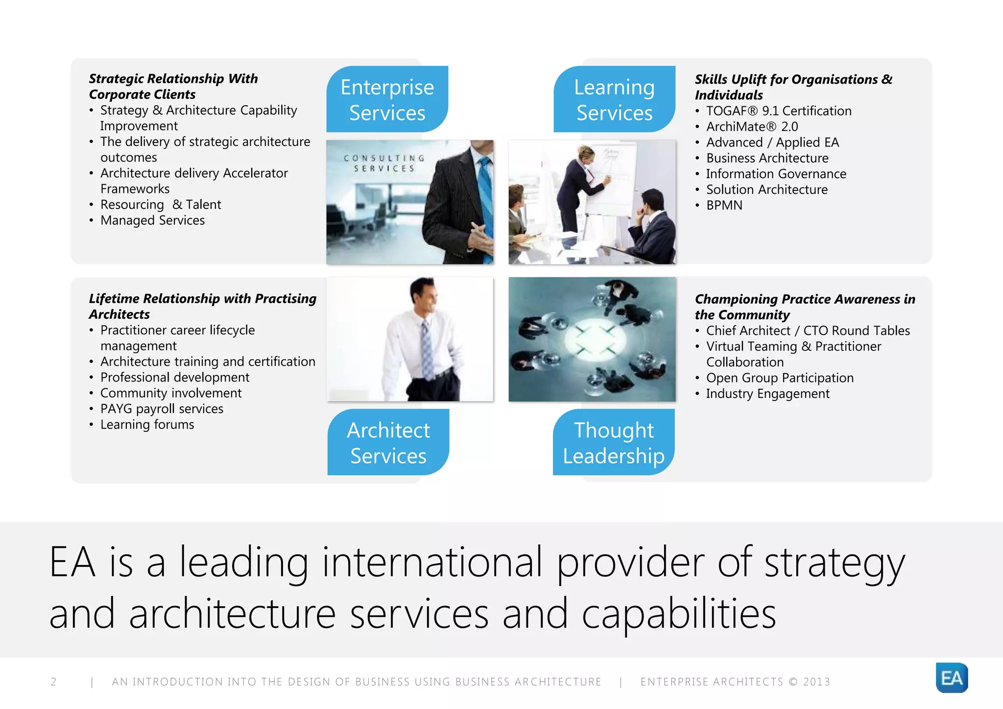 An Introduction into the design of business using business architecture | PDF