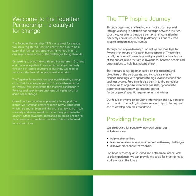 Together Partnership (Journey) Leaflet (2) | PDF | Business | Business ...