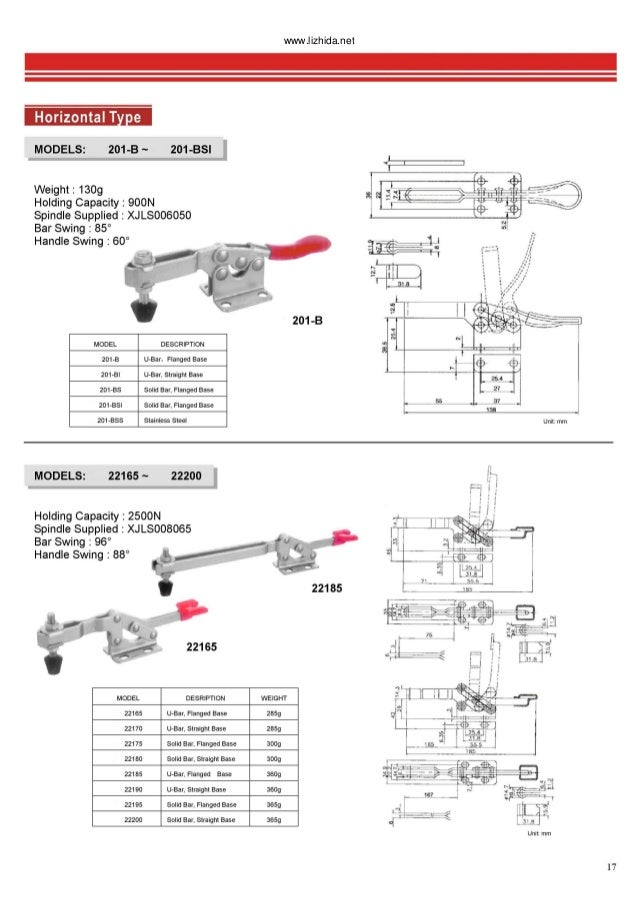 Toggle clamp catalog