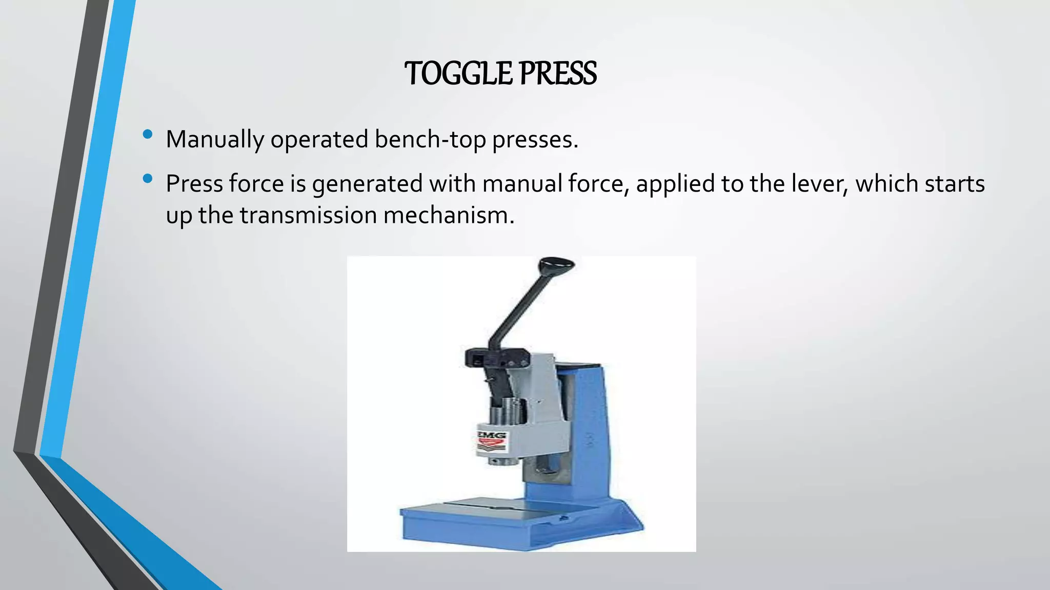 Toggle joint mechanism ppt. | PPTX