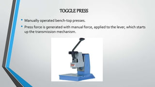 Toggle joint mechanism ppt. | PPTX