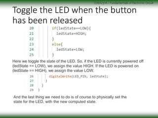 Toggle LED with PUSHBUTTON.ppt alamanarx | PPTX