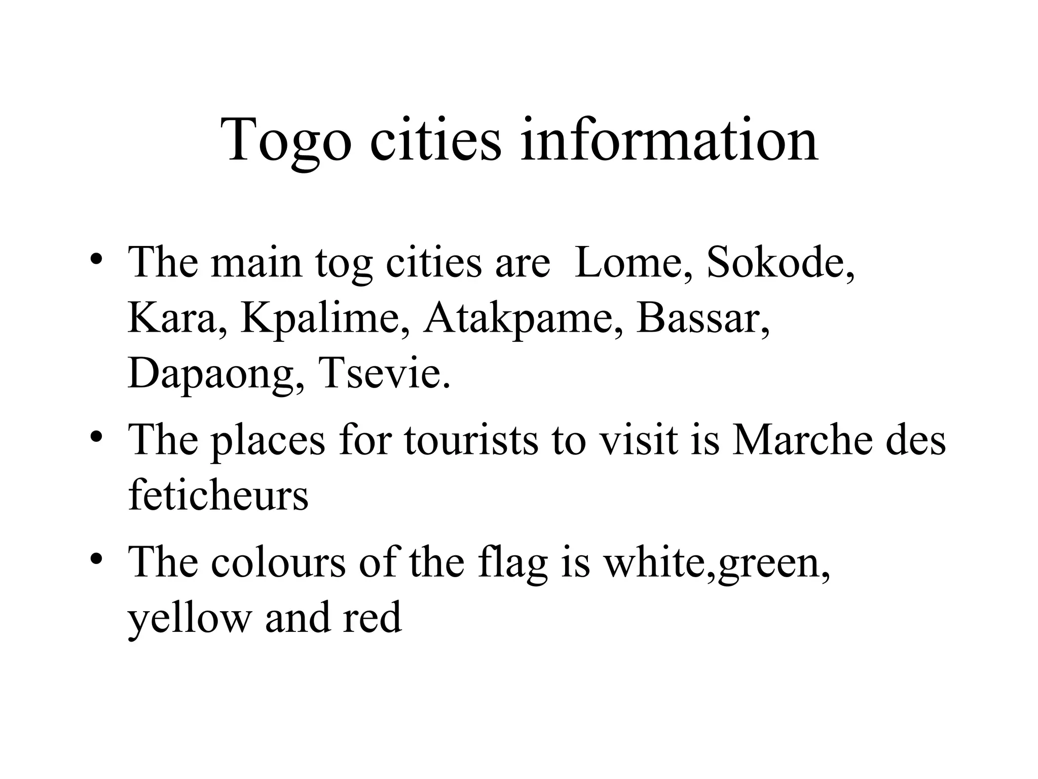 Togo | PPT