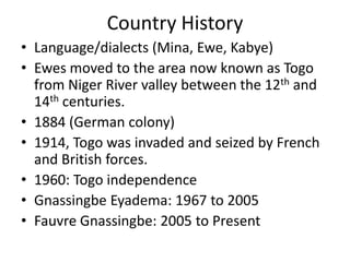 Togo country brief | PPTX