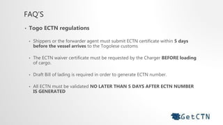 Togo ECTN | PPTX | Logistics | Business