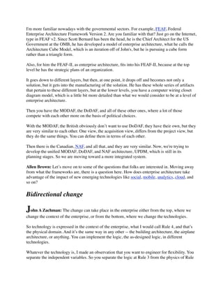Explore synergies among major Enterprise Architecture frameworks with ...