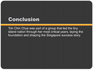 Toh Chin Chye | PPT