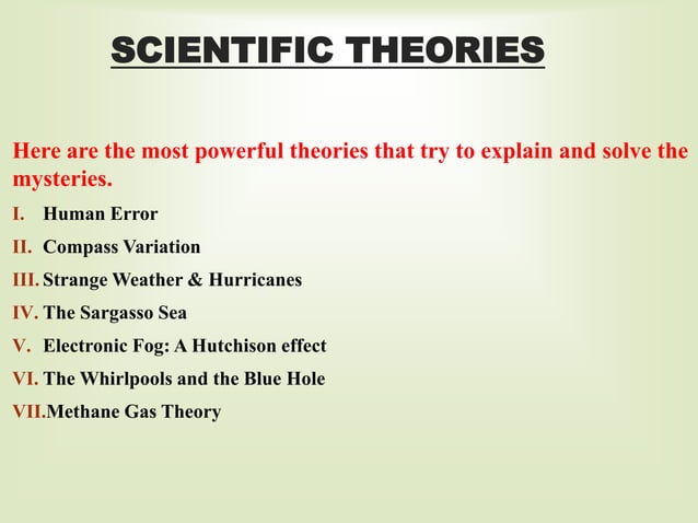 BERMUDA TRIANGLE SCIENCE OR MIRACLE | PPT