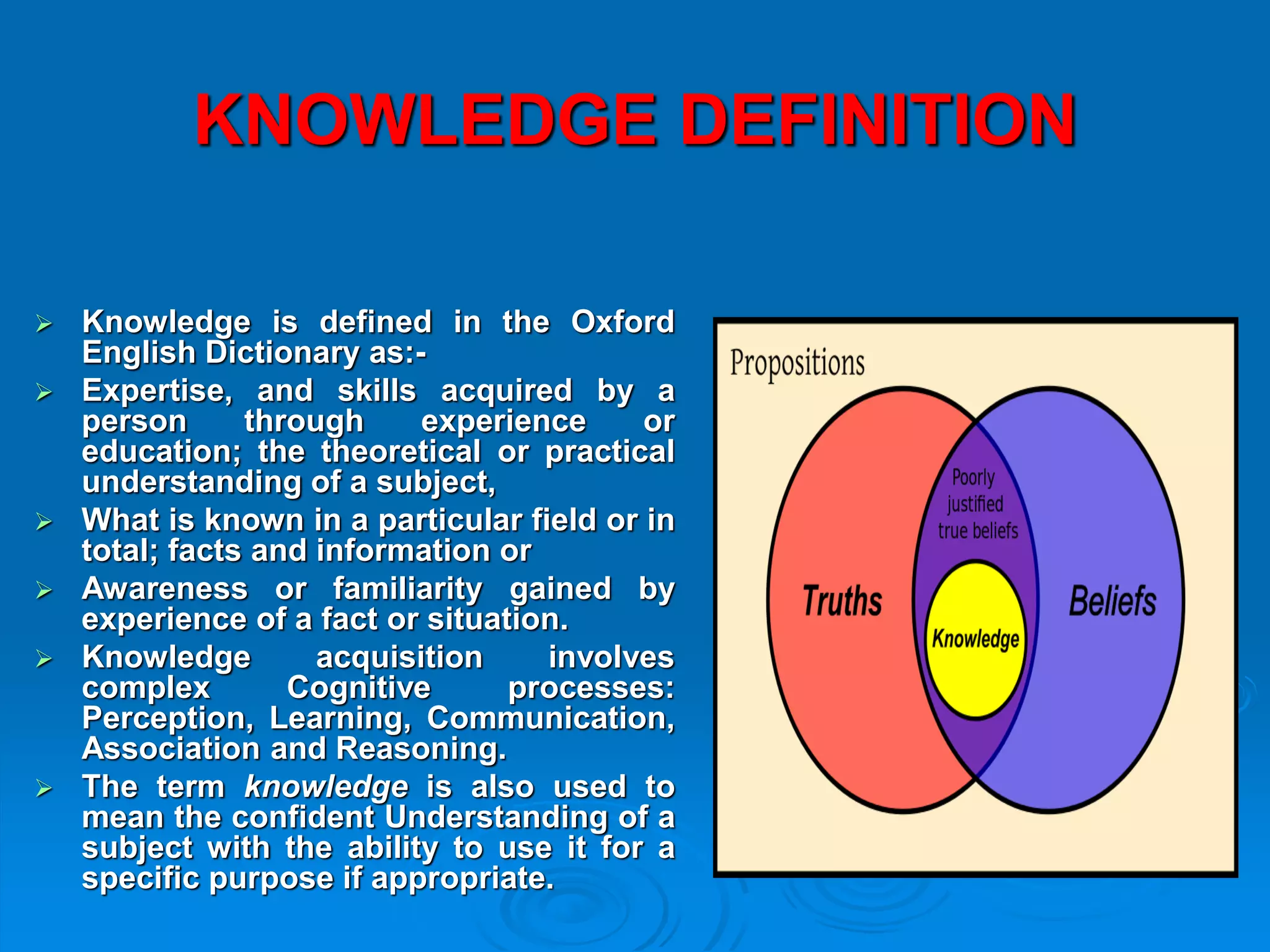 To have knowledge on knowledge | PDF