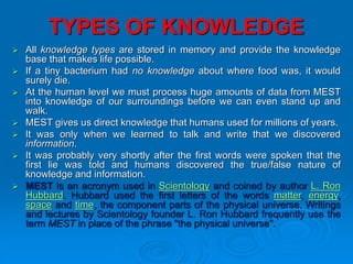 To have knowledge on knowledge | PDF