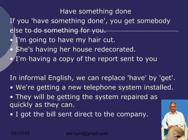 To have something done | PPT
