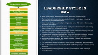 Leadership and management in BMW | PPTX