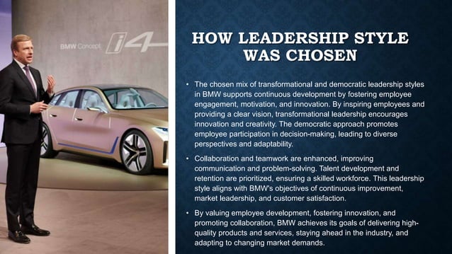 Leadership and management in BMW | PPTX | Automotive Industry | Industries