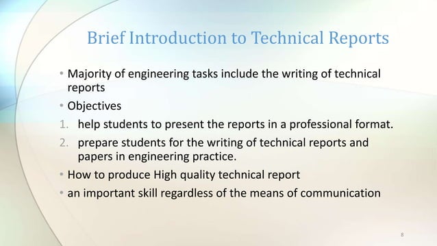 TYPES OF TECHNICAL REPORTS | PPTX