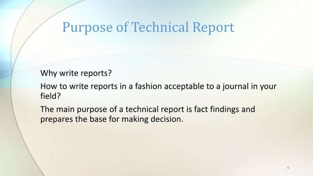 TYPES OF TECHNICAL REPORTS | PPTX