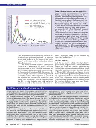 Insights from the great 2011 Japan earthquake - December 2011 | PDF