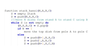 Toh recusrion & stack | PDF