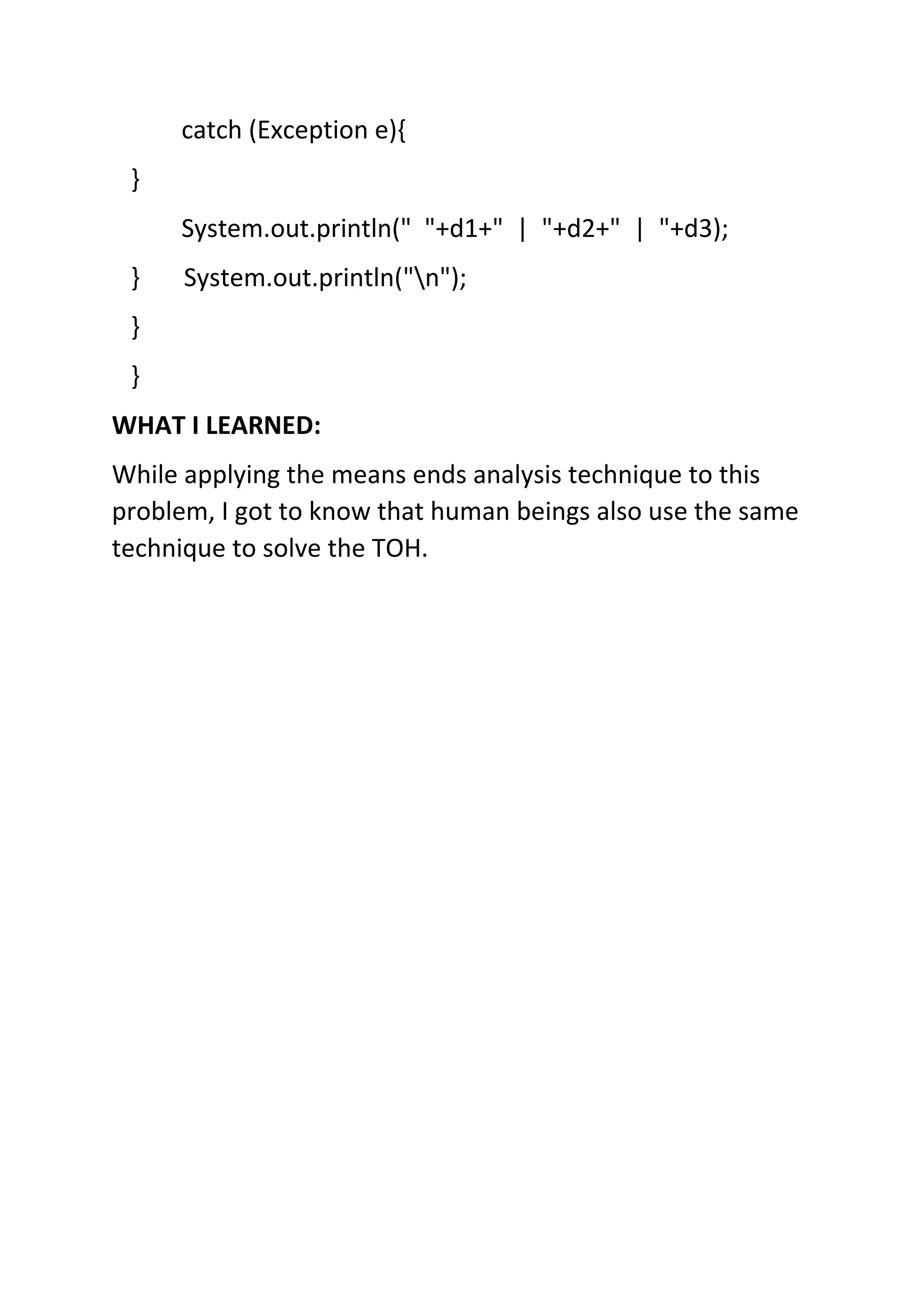 Tower of Hanoi using AI technique - means ends analysis | PDF