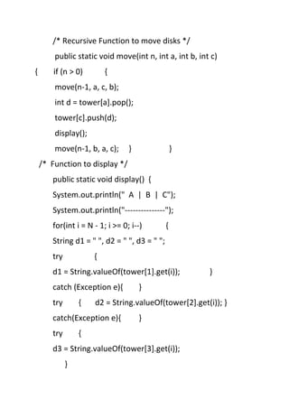 Tower of Hanoi using AI technique - means ends analysis | PDF