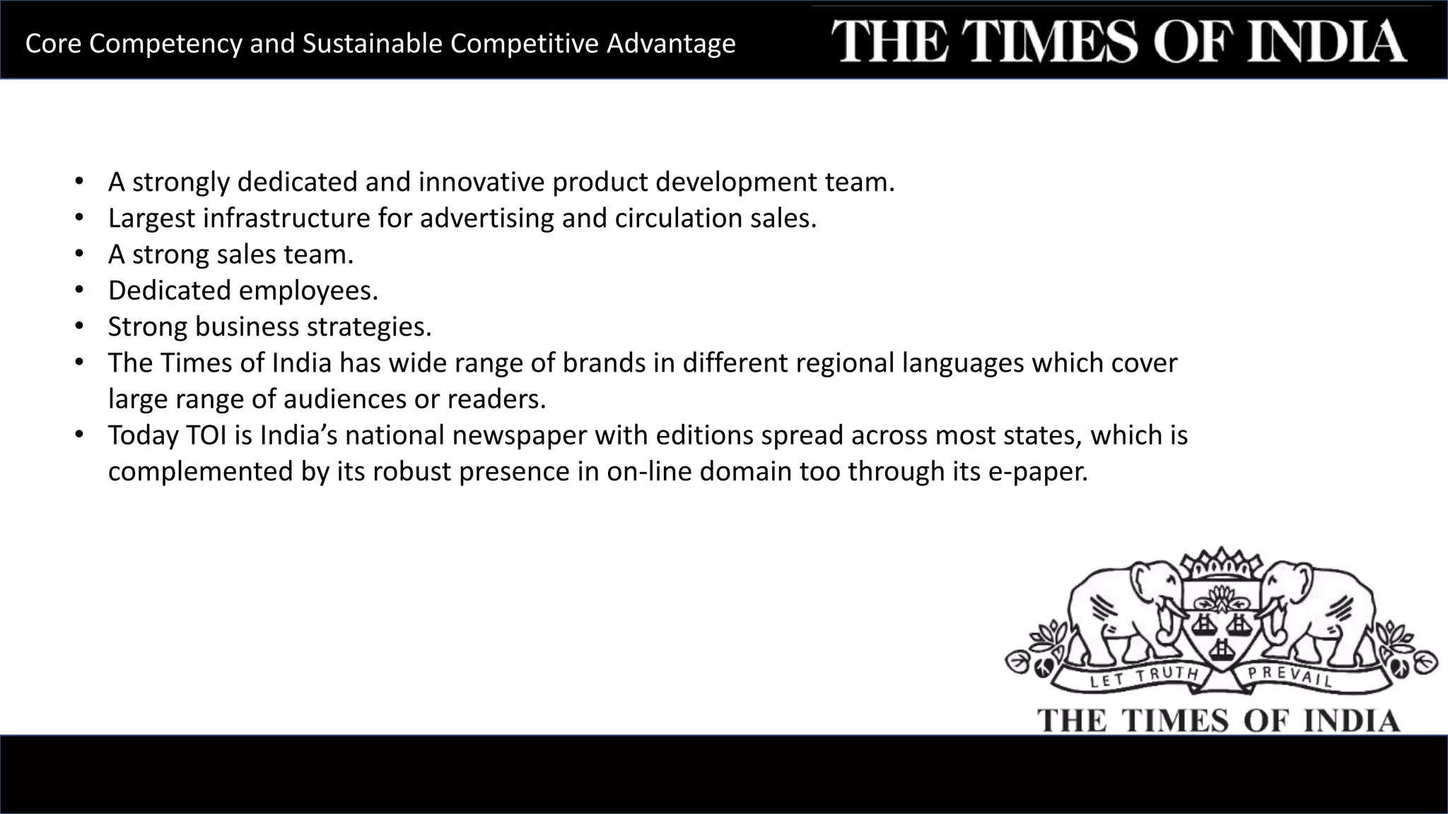 Marketing strategy of TOI | PPTX