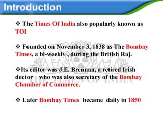 Times Of India | PPTX
