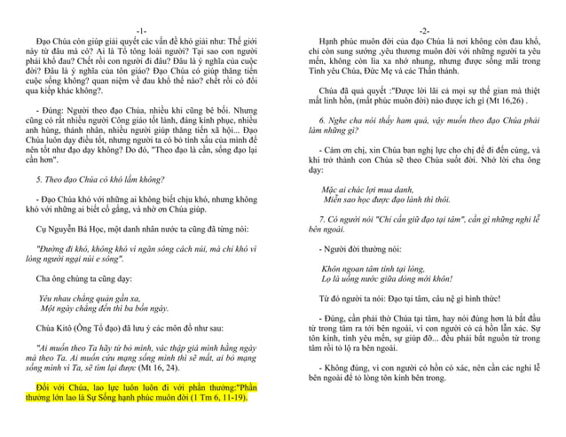 Toi theo-dao-chua, lm. doan quang, cmc | PPT