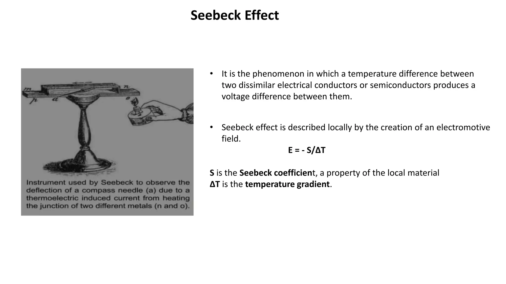 Thermoelectric effect | PPTX
