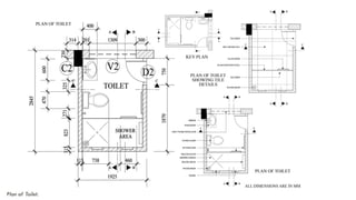 Toilet and Bath Working Drawing | PDF | Bath and Shower | Personal Care