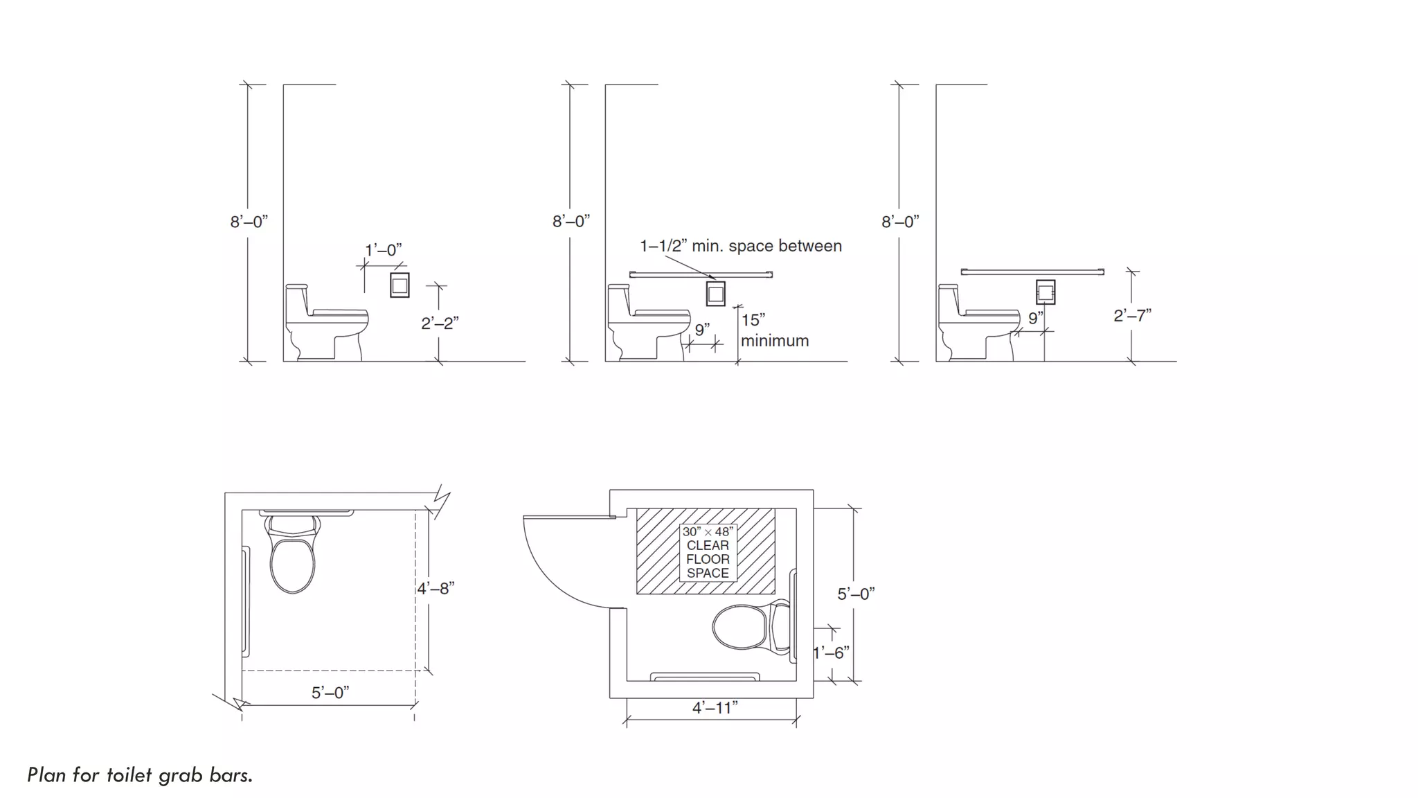 Toilet and Bath Working Drawing | PDF