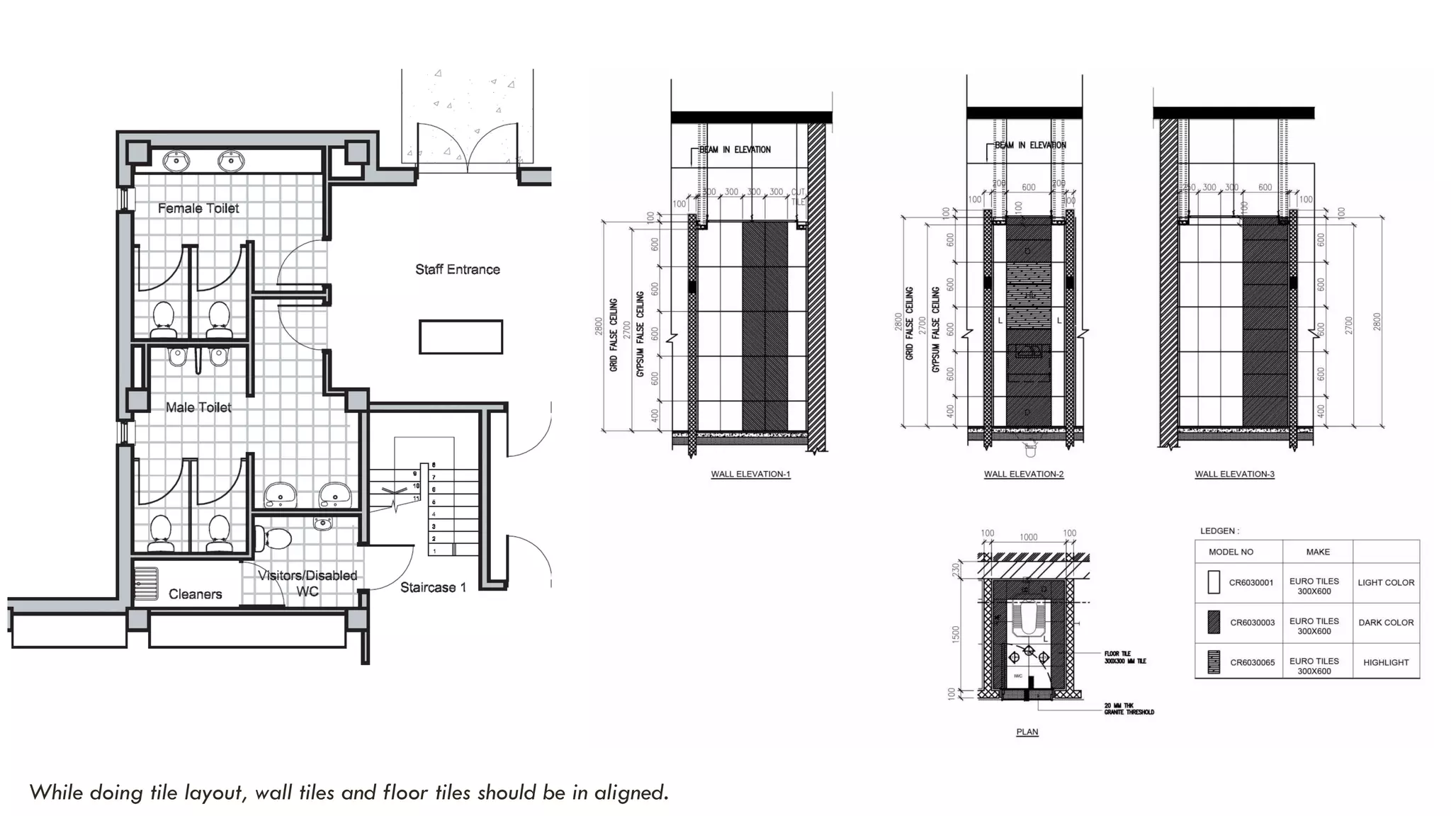 Toilet and Bath Working Drawing | PDF