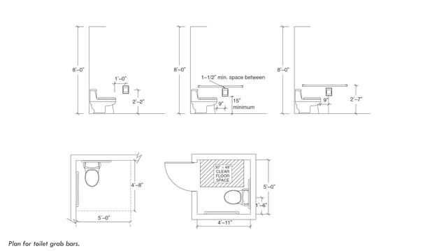 Toilet and Bath Working Drawing | PDF