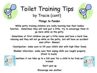 Toilet Training Tips | PPT