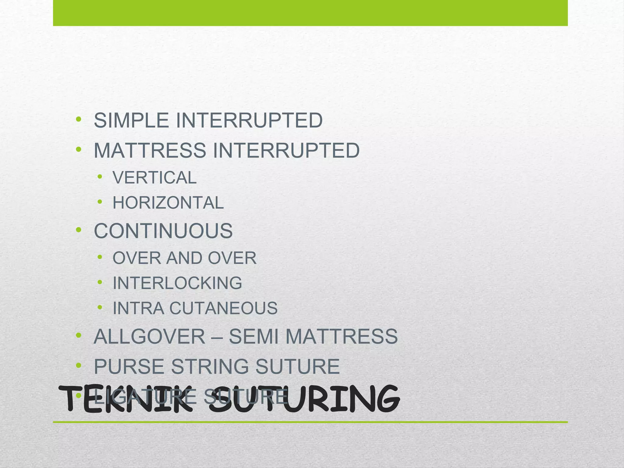 TOILET AND SUTURE | PPT