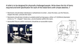 Toilet for physically challenged | PPTX
