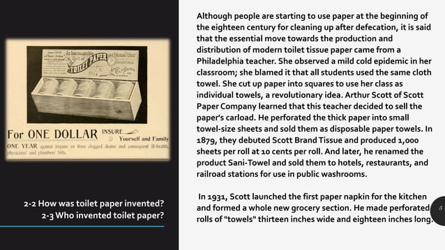 The Making of a Toilet Paper | PPTX