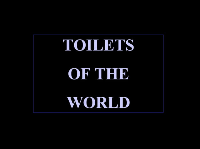 Toilets Around the World: A Guide to Global Bathroom Culture | PPT